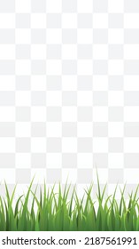 Seamless Green Grass Border Design Flat Stock Vector (Royalty Free ...