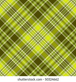 Seamless Green Yellow Checkered Diagonal Pattern Stock Vector (Royalty ...