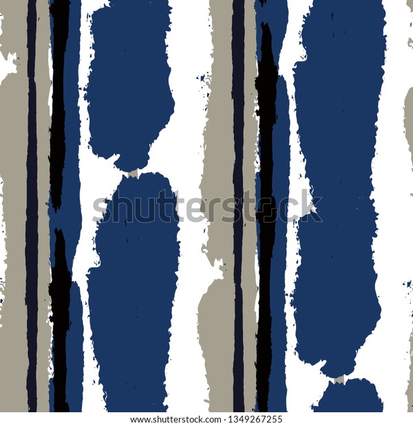 Seamless Grunge Stripes Painted Lines Texture Stock Vector (Royalty ...