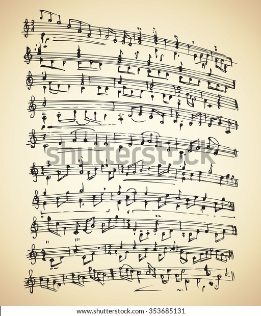 Seamless Grungy Curve Old Score Scale: stockvector (rechtenvrij ...