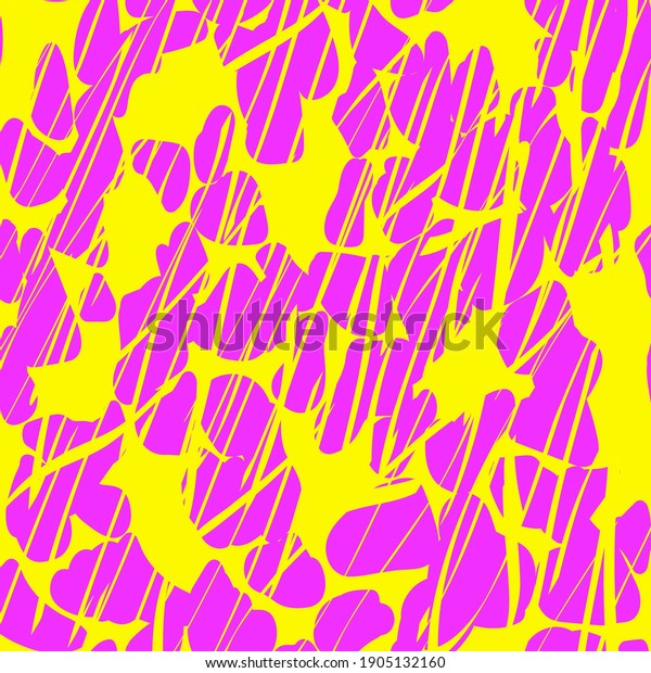 Seamless Hand Drawn Pattern Pink Spots Stock Vector (Royalty Free ...
