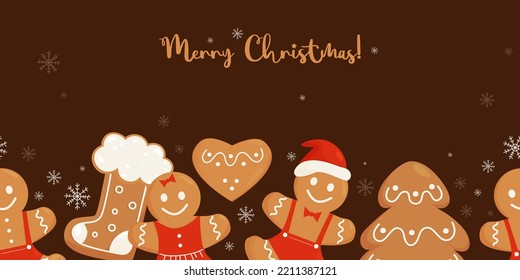 749 Seamless Gingerbread Christmas Border Images, Stock Photos ...