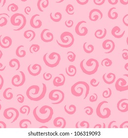 Seamless Illustrated Pattern Girly Pink Colored Stock Vector (Royalty ...