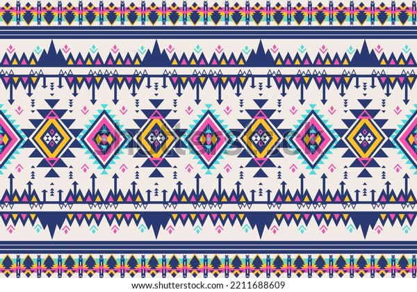 Seamless Image Navajo Geometric Pattern Native Stock Vector (Royalty ...