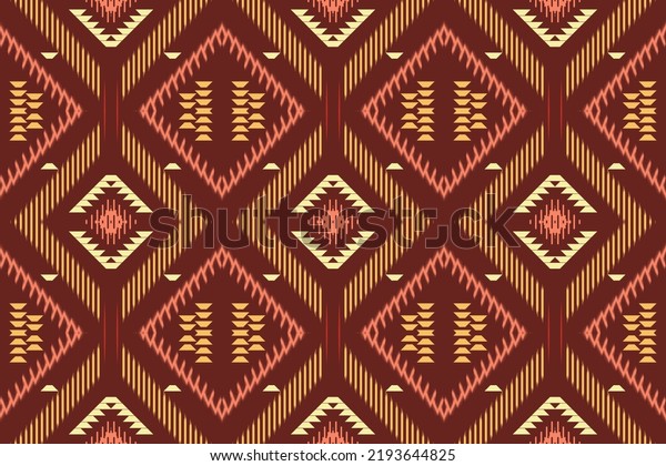 Seamless Indian Ethnic Patterns Ikat Vector Stock Vector (Royalty Free ...