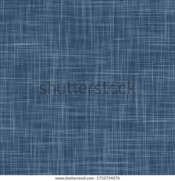 Seamless Indigo Blue Woven Linen Texture Stok Vektör (Telifsiz ...