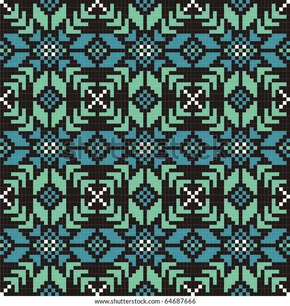 Seamless Jacquard Knit Vector Stock Vector (Royalty Free) 64687666 ...