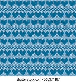Seamless Jacquard Knitting Pattern Knitwear Texture Stock Vector ...