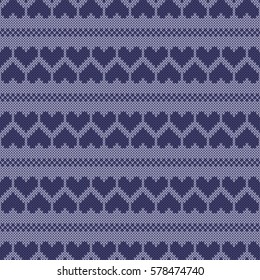 Seamless Jacquard Knitting Pattern Knitwear Texture Stock Vector ...