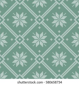 Seamless Jacquard Knitting Pattern Knitwear Texture Stock Illustration ...