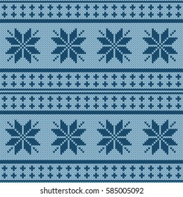 Seamless Jacquard Knitting Pattern Knitwear Texture Stock Vector ...
