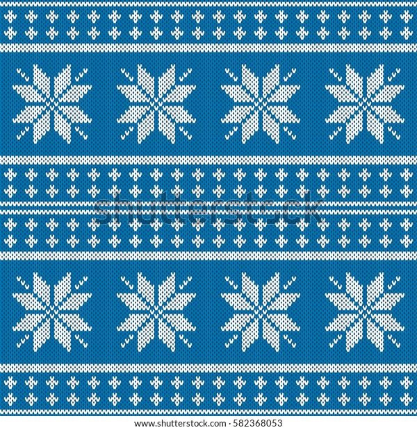 Seamless Jacquard Knitting Pattern Knitwear Texture Stock Vector ...