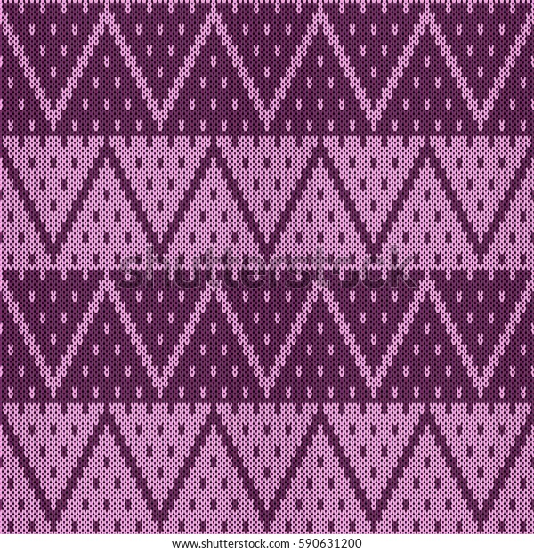 Seamless Jacquard Knitting Pattern Knitwear Texture: stockvector ...