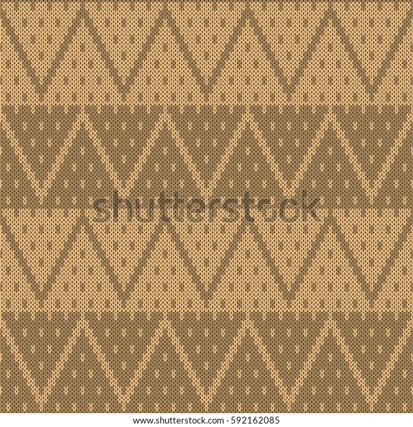 Seamless Jacquard Knitting Pattern Knitwear Texture 스톡 벡터(로열티 프리 ...
