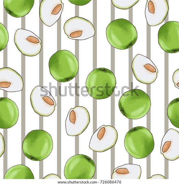 Seamless Jujube Background Graphic Design Stock Vector (Royalty Free ...