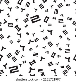 Seamless Korean Font Pattern Design Stock Vector (Royalty Free ...