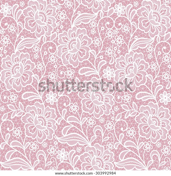 Seamless Lace Floral Background Stock Vector (Royalty Free) 303992984