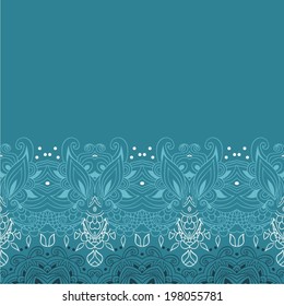Seamless Lace Pattern Paisley Vector Illustration Stock Vector (Royalty ...