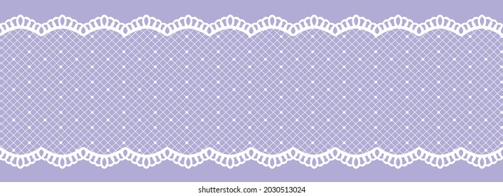 Seamless Lace Ribbon Border Vector Illustration Stock Vector (Royalty ...