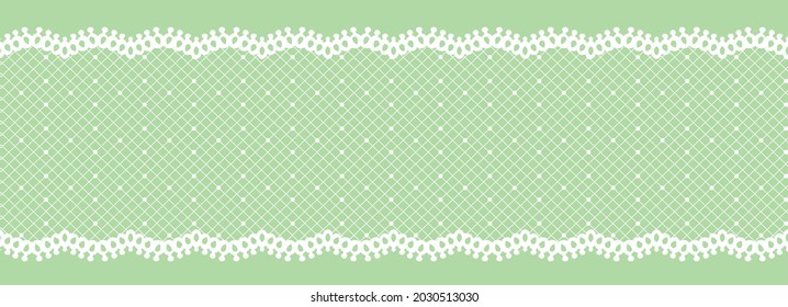 Seamless Lace Ribbon Border Vector Illustration Stock Vector (Royalty ...