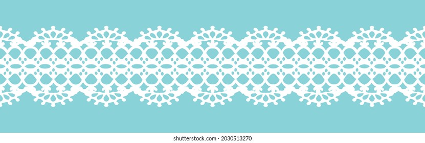 Seamless Lace Ribbon Border Vector Illustration Stock Vector (Royalty ...