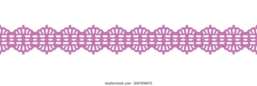 Seamless Lace Ribbon Border Vector Illustration Stock Vector (Royalty ...