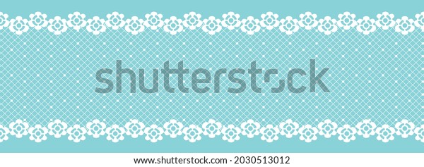 Seamless Lace Ribbon Border Vector Illustration Stock Vector (Royalty ...