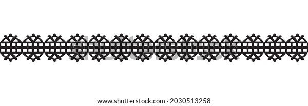 Seamless Lace Ribbon Border Vector Illustration Stock Vector (Royalty ...