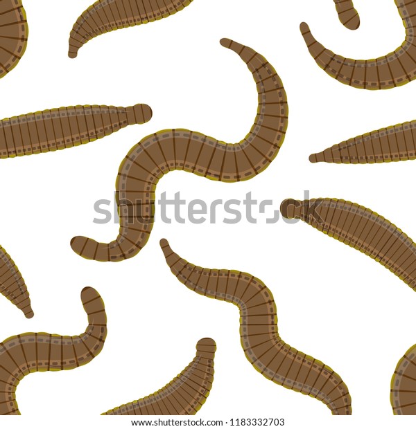 Seamless Leeches On White Background Texture Stock Vector (Royalty Free ...