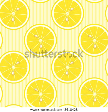 Seamless Lemon Wallpaper Striped Background Image vectorielle de stock ...