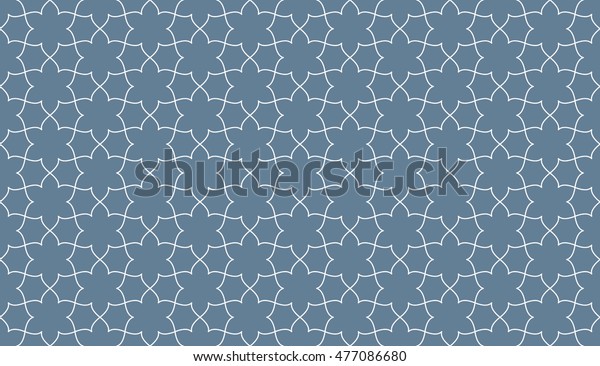 Seamless Light Blue Islamic Floral Hexagonal Stock Vector (Royalty Free ...