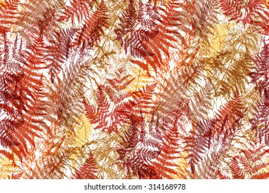 Seamless Light Color Realistic Leaf Pattern Stock Vector (Royalty Free ...