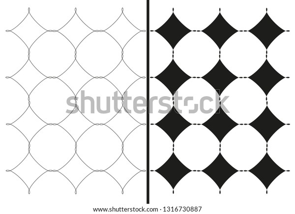 Seamless Linear Pattern Crossing Thin Poly Stock Vector (Royalty Free ...