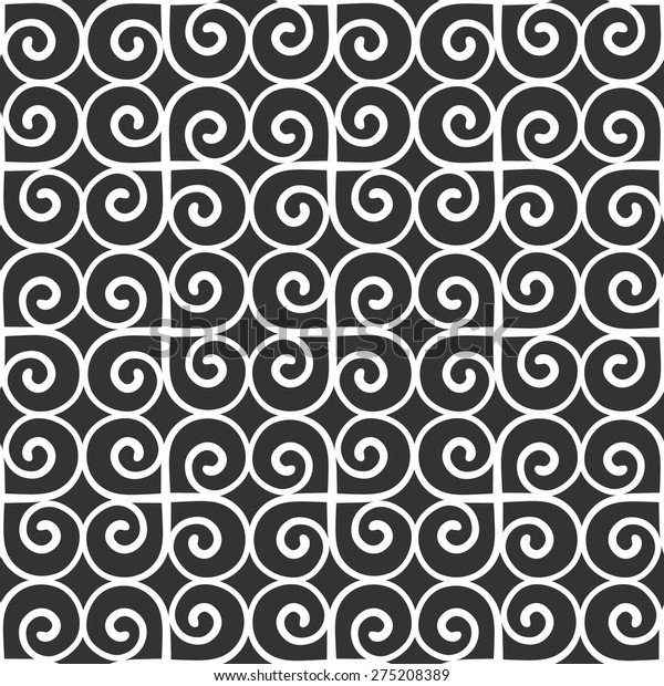 Seamless Linear Pattern Thin Curl Lines Stock Vector (Royalty Free ... Seamless Linear Pattern Thin Curl Lines Stock Vector (Royalty Free ...
