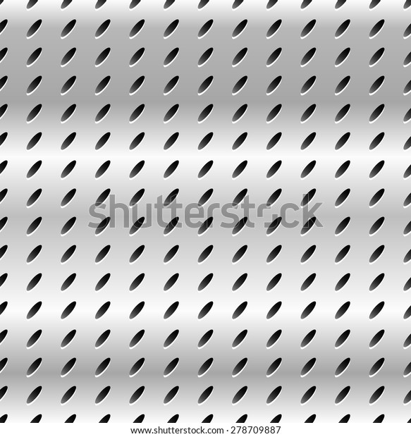 Seamless Metal Swatch Perforated Metal Pattern Stock Vector (Royalty ...