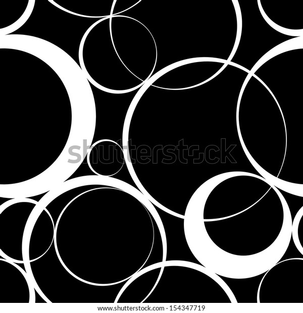 Seamless Monochrome Design Stock Vector (Royalty Free) 154347719