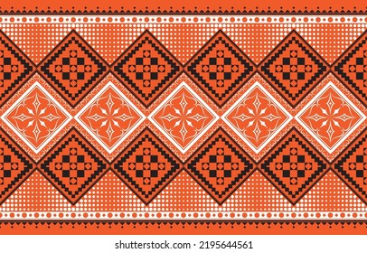 Seamless Native Fabric Textile Geometric Pattern Stock Vector (Royalty ...