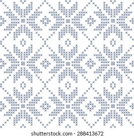 Seamless Nordic Pattern Stock Vector (Royalty Free) 288413672 ...