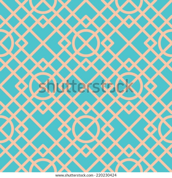 Seamless Oriental Geometric Fret Background Pattern Stock Vector ...