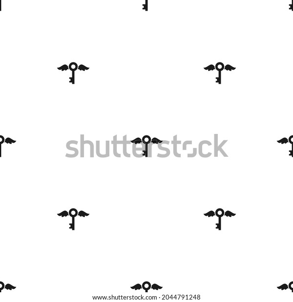 Seamless Ornament Flying Key Wings Vector Stock Vector (Royalty Free ...