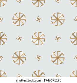 Seamless Pattern Ancient Slavic Symbols Signs Stock Vector (Royalty ...