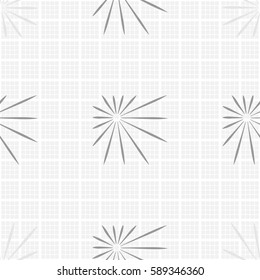 Seamless Pattern Asymmetric Star Checkered Background Stock Vector ...