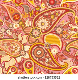 Seamless Pattern Based On Traditional Asian Stock Vector (Royalty Free ...