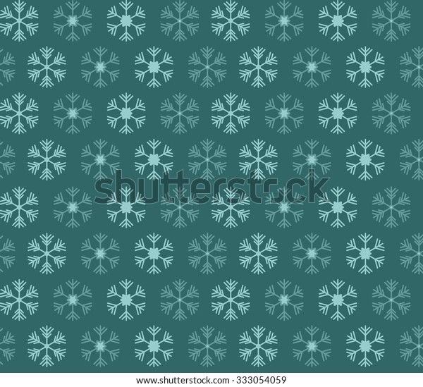 Seamless Pattern Blue White Christmas Snowflakes Stock Vector (Royalty ...