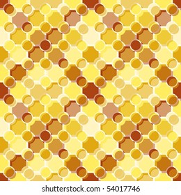 Seamless Pattern Brown Yellow Tiles Stock Vector (Royalty Free ...
