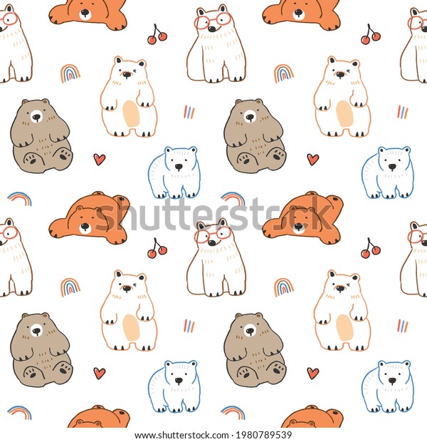 59,346 Baby Bear Pattern Images, Stock Photos & Vectors | Shutterstock