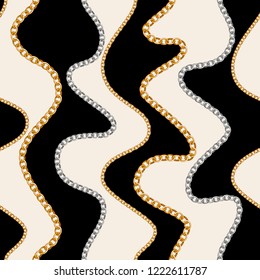 Seamless Pattern Chain Fabric Design Vector Stock Vector (Royalty Free ...