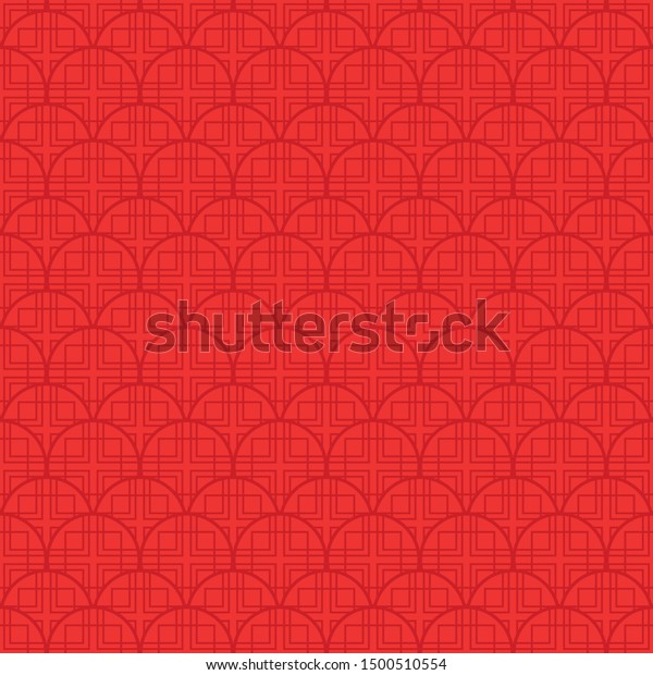 Seamless Pattern Chinese Traditional Symbol Vector Stock Vector ...