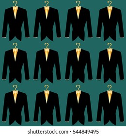 Seamless Pattern Coats Clothes Shop Texture Stock Vector (Royalty Free ...