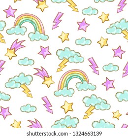 Handdrawn Psychedelic Cloud Shaped Frames Notebook Stock Vector ...